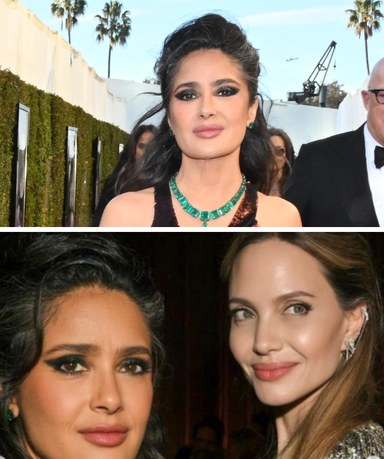 ¡Salma Hayek deslumbra en la alfombra roja y presume sus canas con elegancia y orgullo!