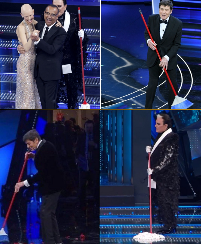 Sanremo 2025, show di Malgioglio! "Imita" Gianni Morandi e pulisce l ...