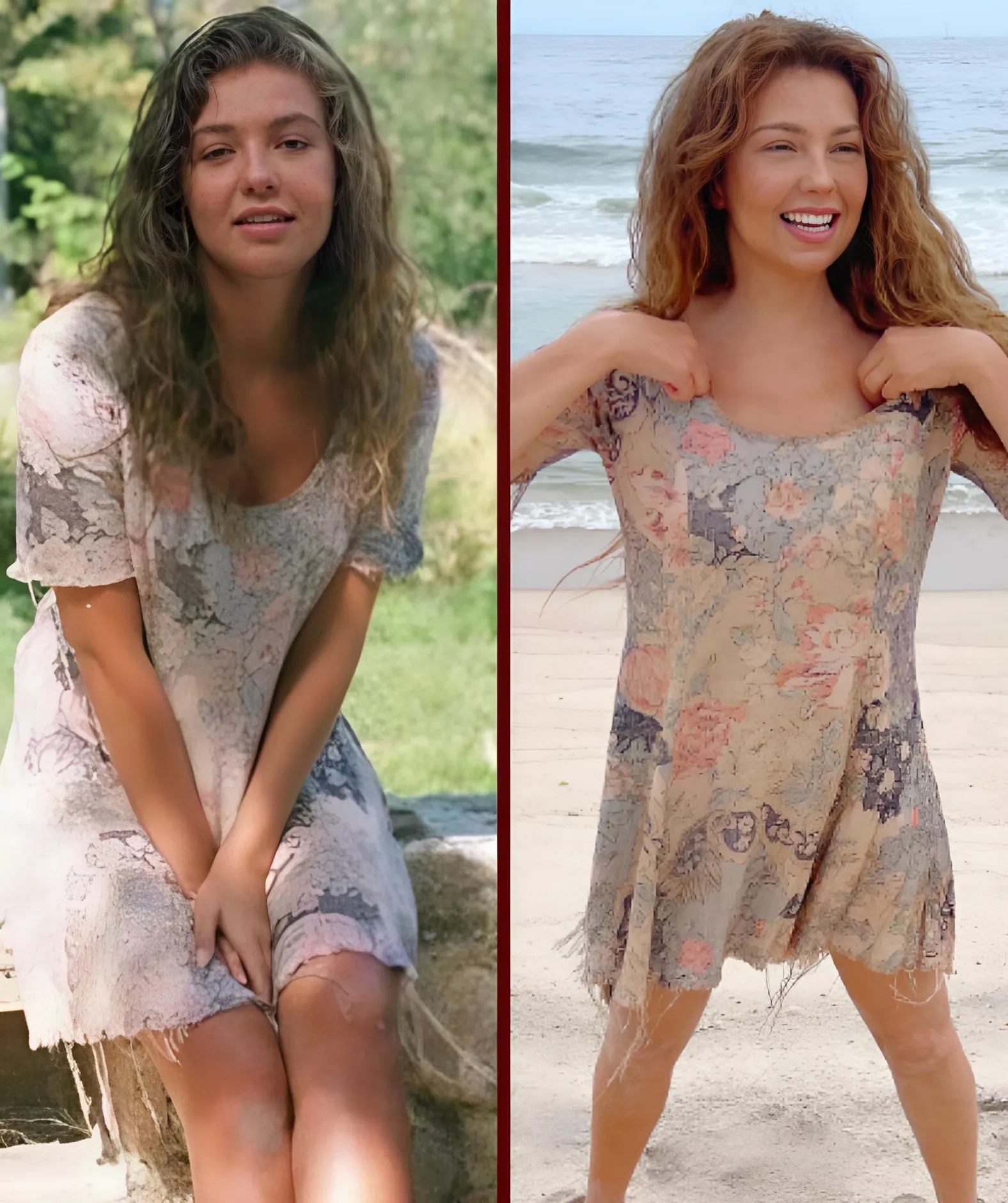 Thalía se pone nuevamente el icónico vestido de ‘Marimar’ ¡28 años después!